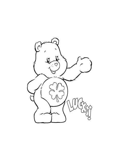 Rainbow Care Bear Coloring Pages