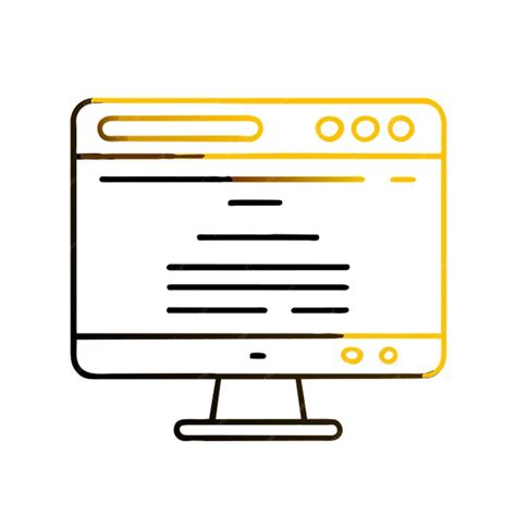 Web Design And Development Icon Icon Outline Gradient Premium Ai