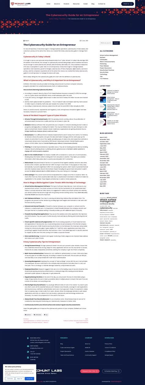 Ppt Redhunt Labs Cyber Security Risk Assessment Company In India Powerpoint Presentation