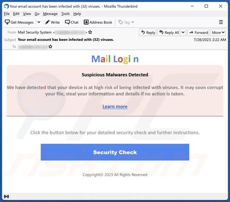 Suspicious Malwares Detected Email Scam Removal And Recovery Steps
