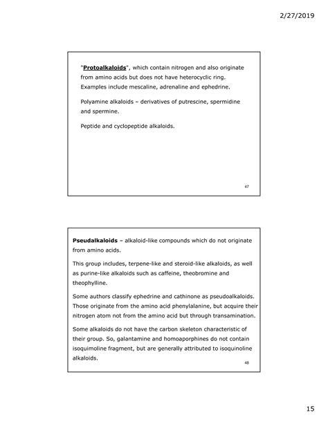 Alkaloids General Methods Of Structural Elucidation Of Alkaloids