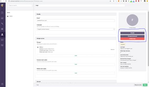 Button Styling On Inactive User Profile · Issue 3169 · Umbracoumbraco