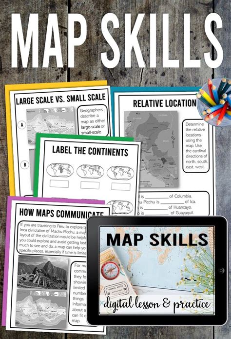 Map Skills Lesson Activities Print And Digital Bundle Map Skills Teaching Map Skills