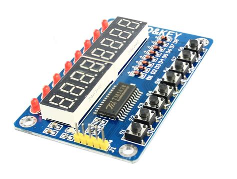 Módulo Display 7 Segmentos Tm1638 Com 8 Leds E 8 Push Buttons Usinainfo