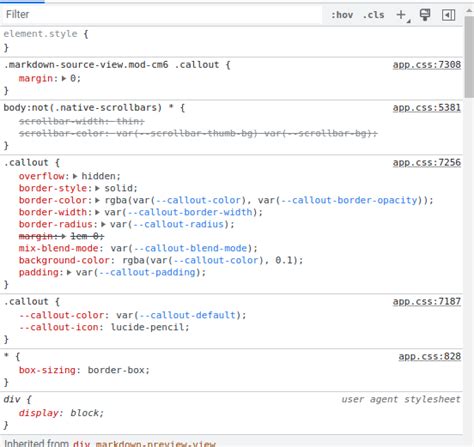 callouts not properly rendering spacing in live preview bug reports