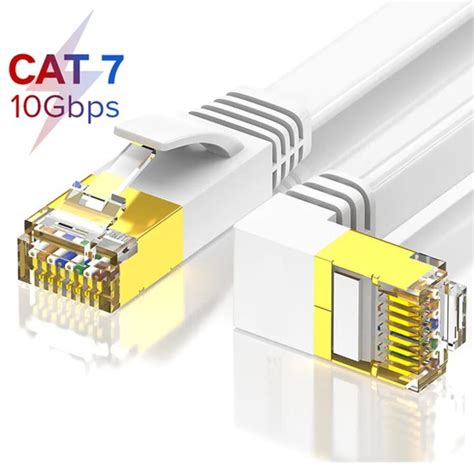 Right Angle Cat7 Rj45 Patch Ethernet Lan Network Cable For Router Switch Plated Cat 7 Network