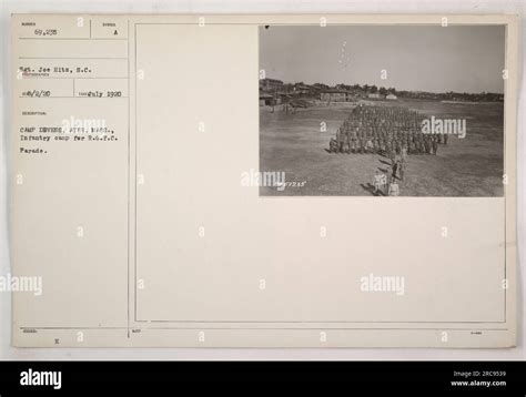 Infantry Cadets March In A Parade At Camp Devens In Ayer Massachusetts The Photograph Was