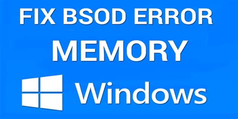 Memory Management Error One Of The Most Common Causes Of The Memory Management Error In
