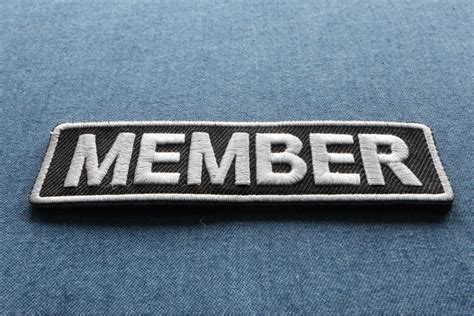 Member Patch Motorcycle Club Patches For Bikers By Ivamis Patches
