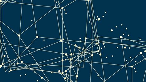 Abstract Connection Structure On Dark Background Vector Image