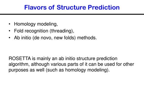 Ppt Protein Structure Prediction Using Rosetta Powerpoint Presentation Id 6053700