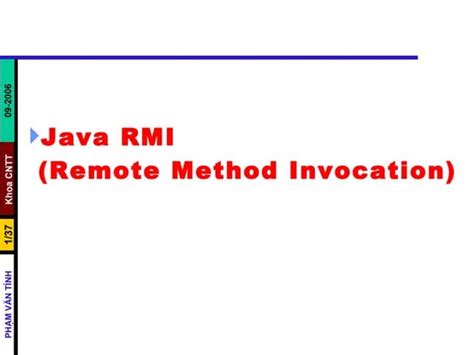 Remote Method Invocation Ppt