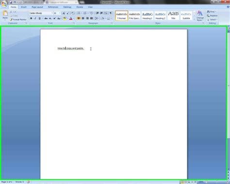 tutorial microsoft word demo how to cut copy and paste