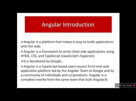 Angular Introduction Video Tutorial Hindi Urdu YouTube