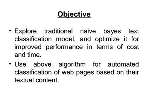 Modified Naive Bayes Model For Improved Web Page Classification Ppt