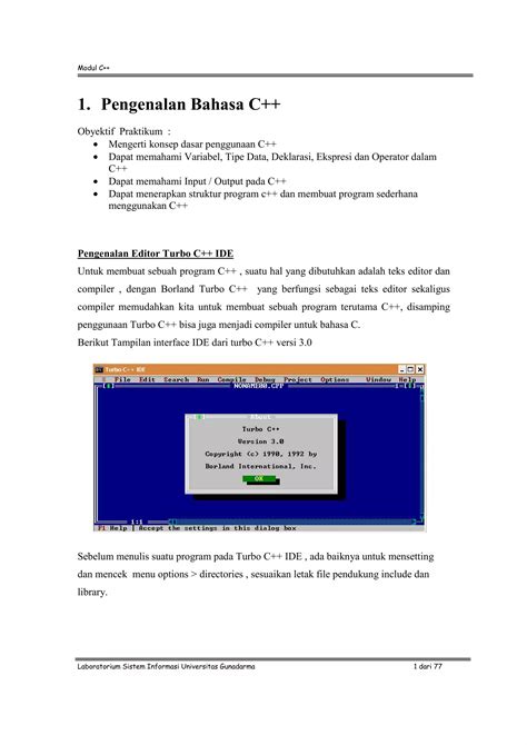Pengenalan Bahasa C Pdf