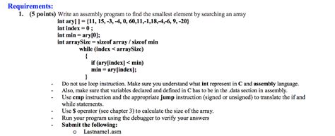Solved PLEASE Write Code In X Assembly In Visual Studio Chegg Com