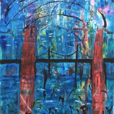 St Catharines Art Association Members Brita Housez Bridge Over