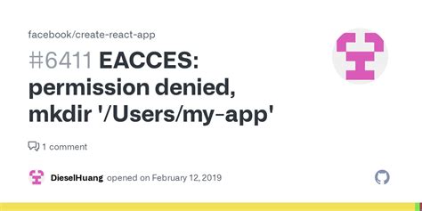 eacces permission denied mkdir users my app · issue 6411