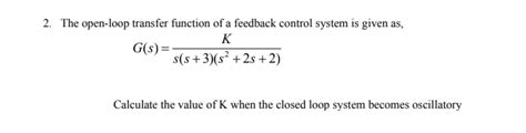 solved control system problem sir please be relevant and