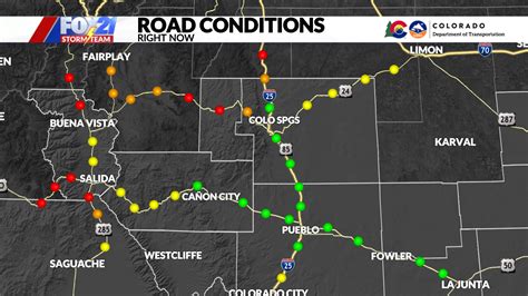 Road Conditions In Colorado Springs Pueblo Beyond Fox21 News Colorado