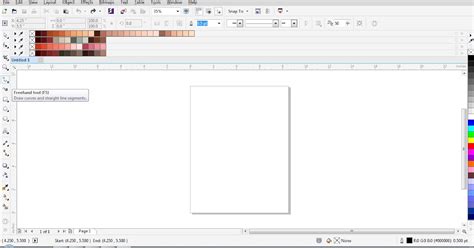 INDO GRAFIS Membuat Objek Garis Di CorelDraw