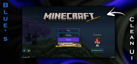 Clean Ui Blue V3 5 Texture Pack For Minecraft