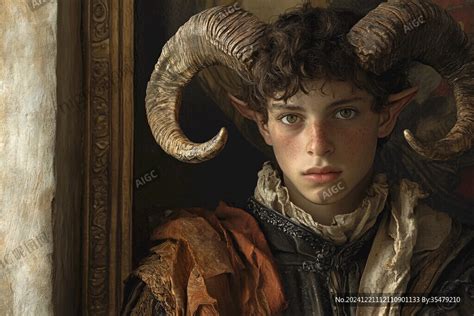 Ai创作图白羊座男孩 写实白羊男孩 白羊男孩 羊角哀服饰 羊头人身 羊头人身像 摩羯座男生 欧洲神话 羊犄角 魔羯座 长角人面 古代神童 羊头log 白羊座男生 爆羊脸 昵图网