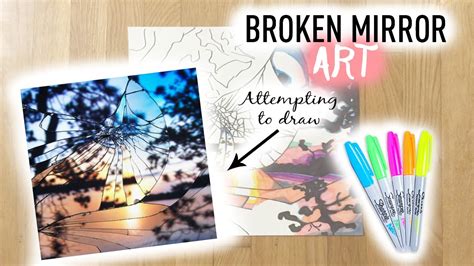 Broken Mirror Reflection Drawing At GetDrawings Free Download