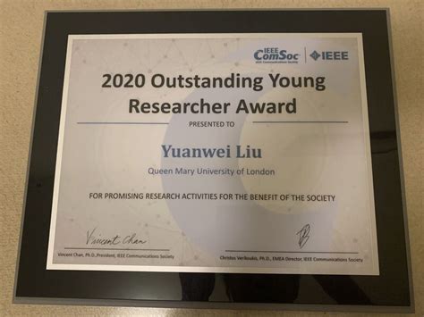 Yuanwei Liu On Linkedin Awards Qmul 30 Comments