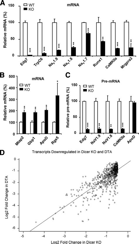 Representative Qrt Pcr Analysis Of Selected Transcripts And Correlation Download Scientific