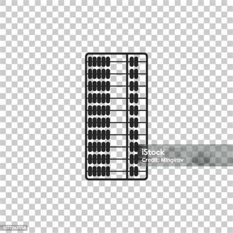 주 판 아이콘 투명 한 배경에 고립입니다 전통적인 계산 프레임입니다 교육 부호입니다 수학 학교입니다 평면 디자인입니다 벡터
