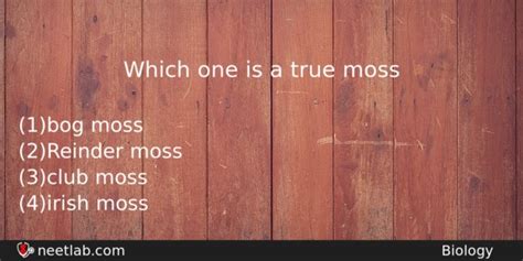 Which One Is A True Moss Neetlab