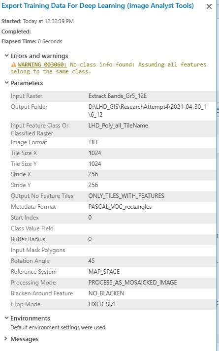 Solved Specify Extents In Python For Export Training Data Esri