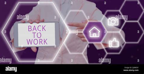 Writing Displaying Text Back To Work Business Concept Returning To Job Routine End Of Vacations