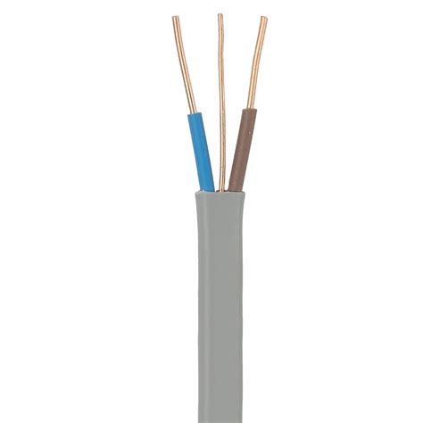 Buy Primes Diy Electric Socket Wire Cable 2 5mm Twin And Earth Flat Grey Pvc Lighting Electric