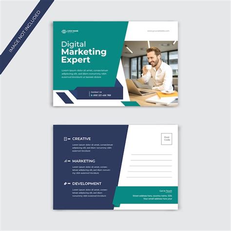 Premium Vector Post Card Template Design