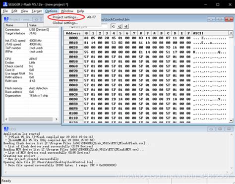 关于使用j flash直接烧录bin文件的方法 jflash烧录bin文件 csdn博客