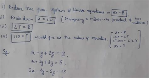 crazy maths lu decomposition crout decomposition