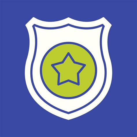 Icono De Vector De Escudo De Policía 23296629 Vector En Vecteezy