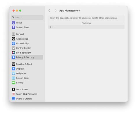 What Is System Setup Privacy And Security App Management R Macos