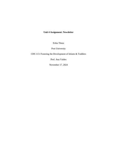 Chs 113 Unit 4 Assignment Pdf