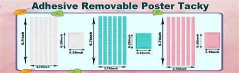 Julbear 144pcs Sticky Tack Putty Removable Adhesive Poster