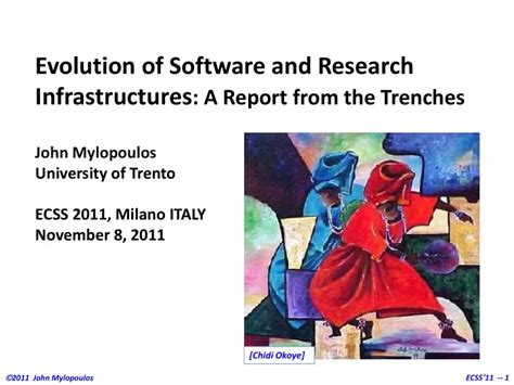 Ppt Evolution Of Software And Research Infrastructures A Report