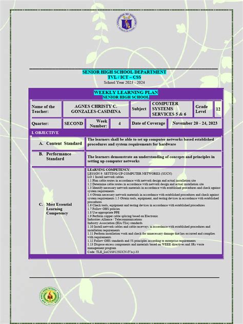 Wlp Q2w4 Css1and2 New Format Pdf Computer Network Learning