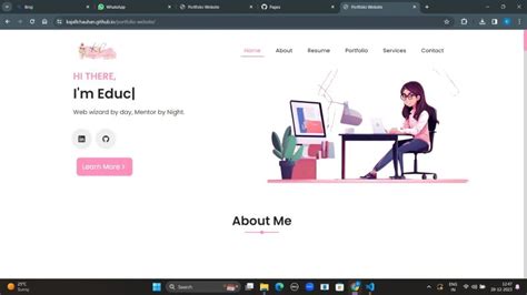 Kajal Vivek Singh Chauhan On Linkedin Webdevelopment Portfoliowebsite Htmlcssjs