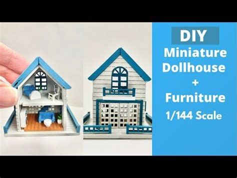 Diy Miniature Dollhouse For Dollhouse Kit 1 144 Scale Furniture Step