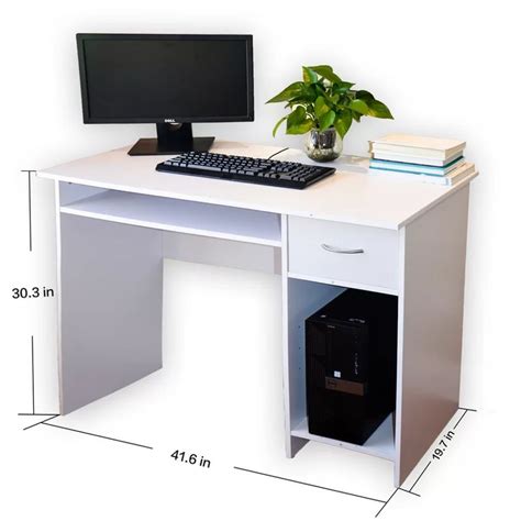Latitude Run Easy To Assemble Computer Desk Modern Desk For Home Office