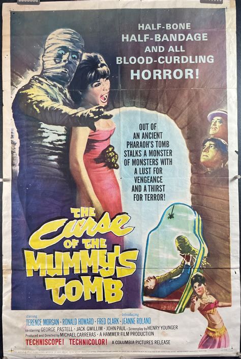 Curse Of The Mummys Tomb Original Vintage Hammer Horror Movie Poster