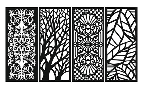 Decorative Floral Patterns Geometric Template For Cnc Laser Cutting 17137600 Vector Art At Vecteezy